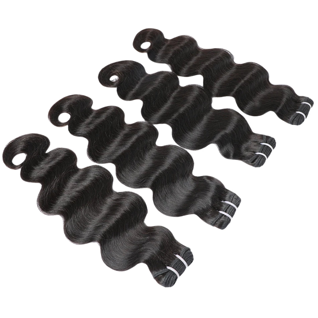 Raw Hair Burmese Body Wave 4 Bundles Deal Human Hair Weave Raw Bundles ...